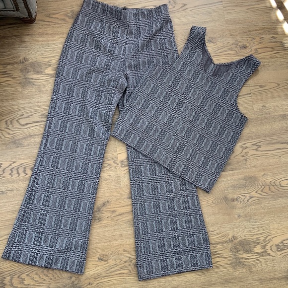 Pants & Jumpsuits | Vintage Home Made Set Wide Leg Pants And Vesttank ...
